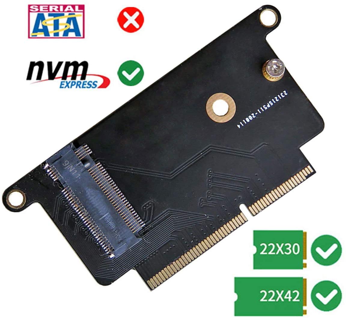 M.2 NGFF M-Key NVME SSD Convert Card fit for Pro 2016 2017 13″ A1708 ...