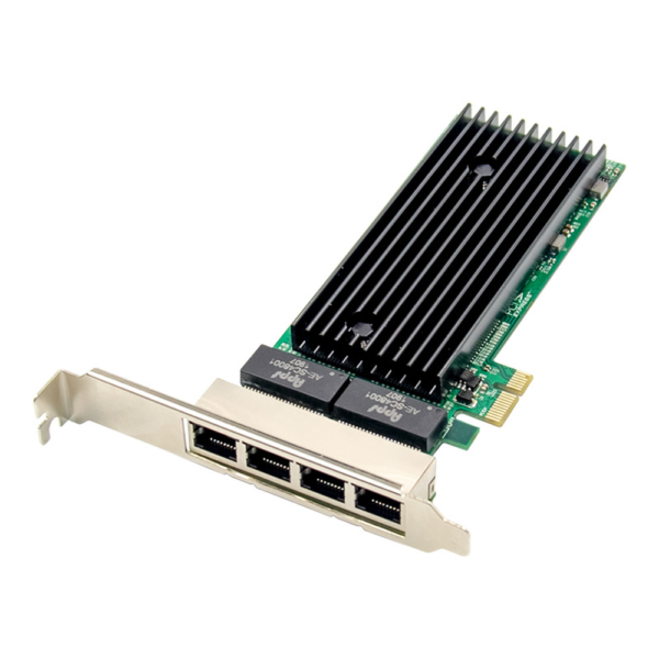 Gigabit 4 Port NIC with Intel 82576 Chip, 1Gb Network Card PCI-E 4Port ...