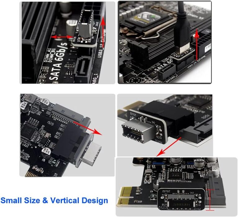 USB 3.0 (USB3.1 Gen 2) Internal Header (19-Pin) to USB 3.1/3.2 Type-C ...