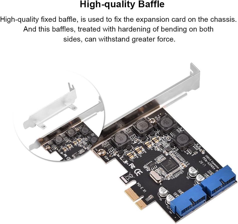 PCI Express USB 3.0 Controller, PCI-E Expansion Card, 2 Internal 19 Pin ...
